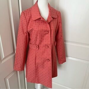 Vintage | Jackets & Coats | Vintage 8s90s Chapter One Coral Brocade ...
